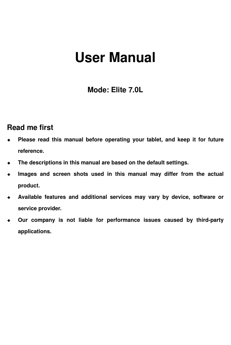 SKY ELITE 7.0L USER MANUAL Pdf Download | ManualsLib