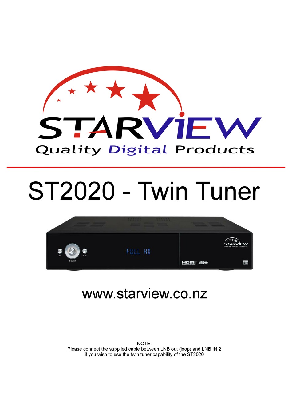 STARVIEW ST2020 QUICK TIPS MANUAL Pdf Download | ManualsLib
