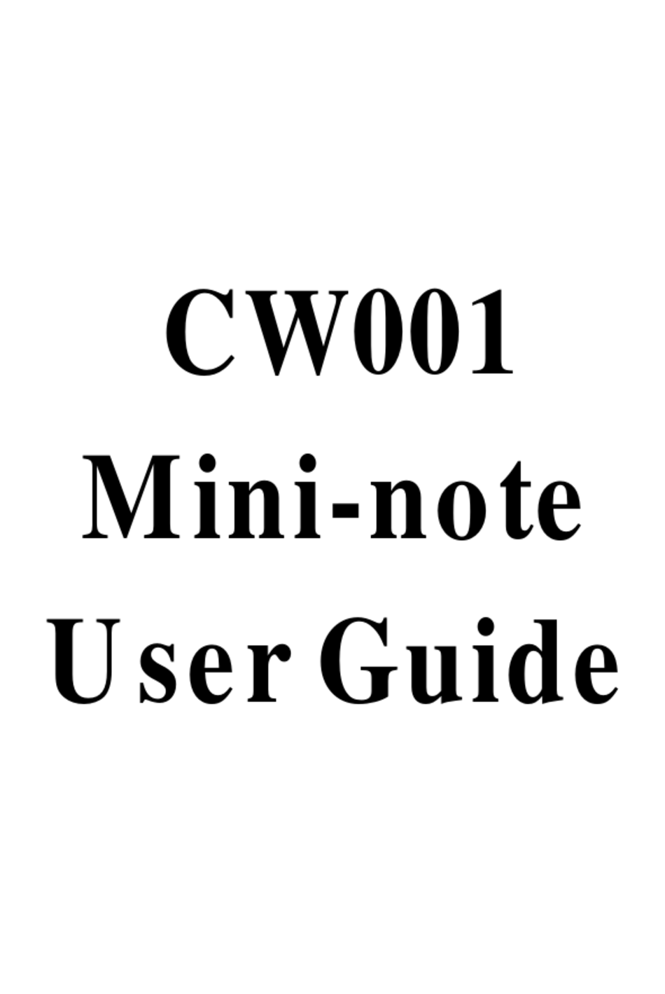 FIC CW001 USER MANUAL Pdf Download ManualsLib