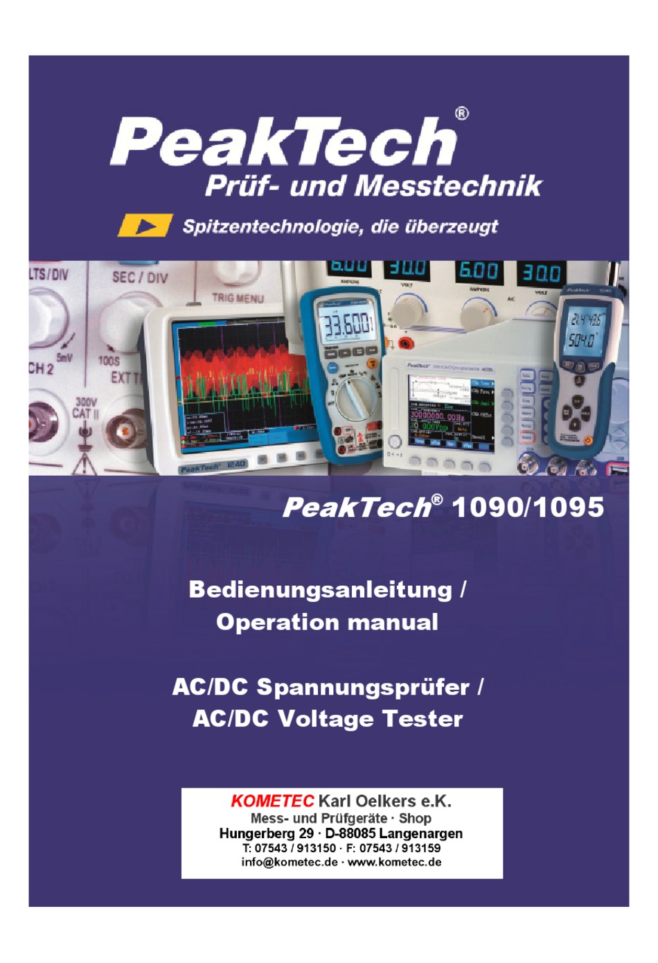PEAKTECH 1090 OPERATION MANUAL Pdf Download | ManualsLib