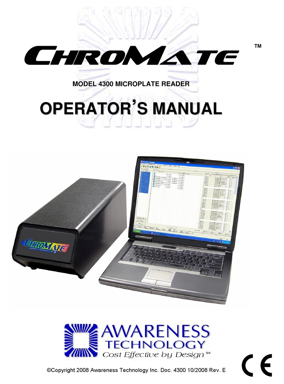 CHROMATE 4300 OPERATOR'S MANUAL Pdf Download | ManualsLib
