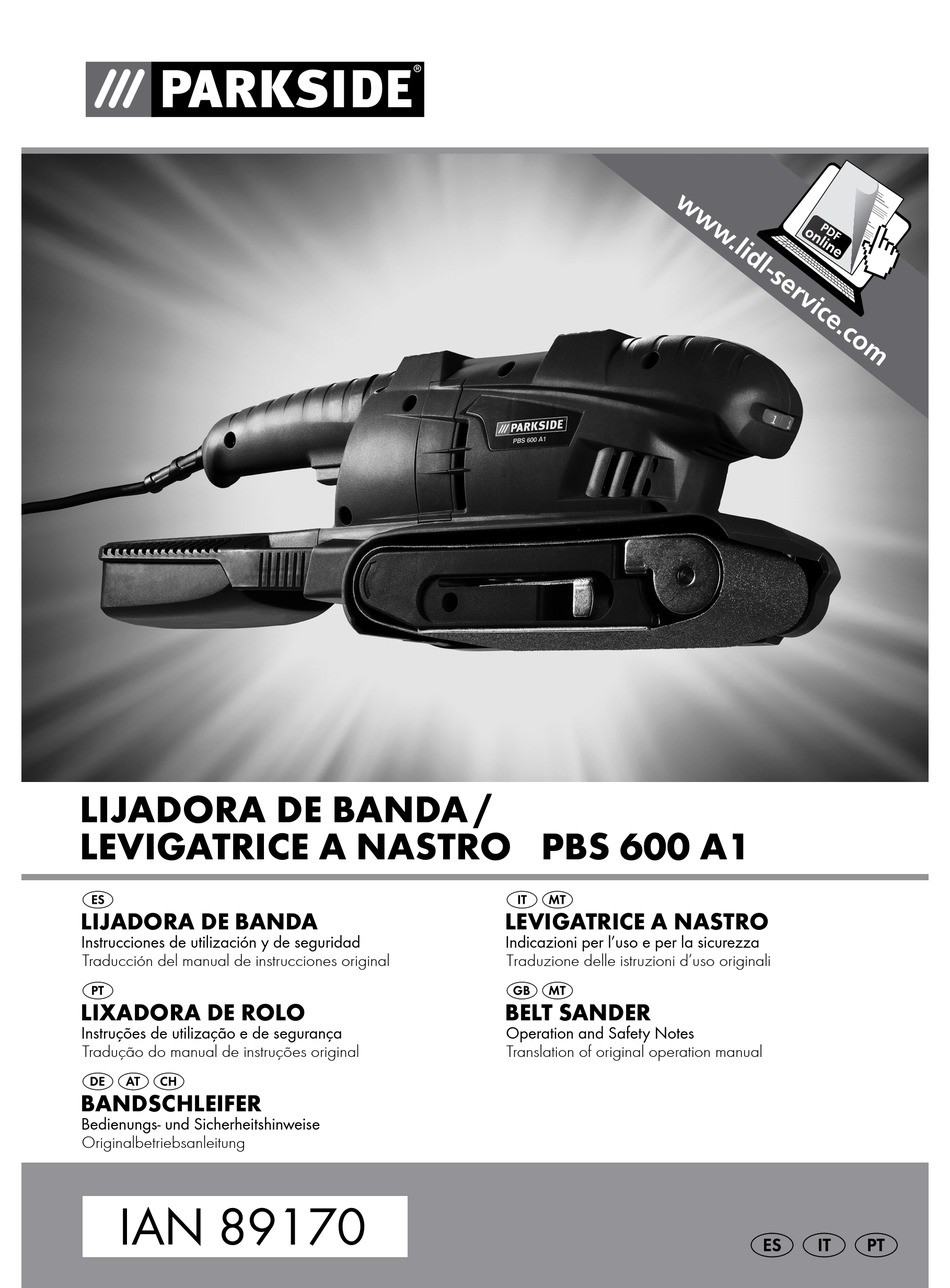 PARKSIDE 89170 OPERATION AND SAFETY NOTES Pdf Download | ManualsLib