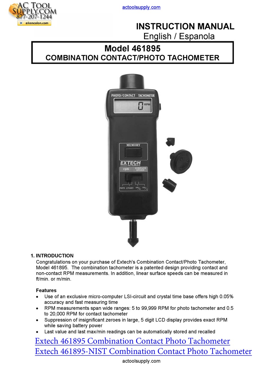 EXTECH INSTRUMENTS 461895 INSTRUCTION MANUAL Pdf Download | ManualsLib EXTECH INSTRUMENTS 461895 INSTRUCTION MANUAL Pdf Download | ManualsLib