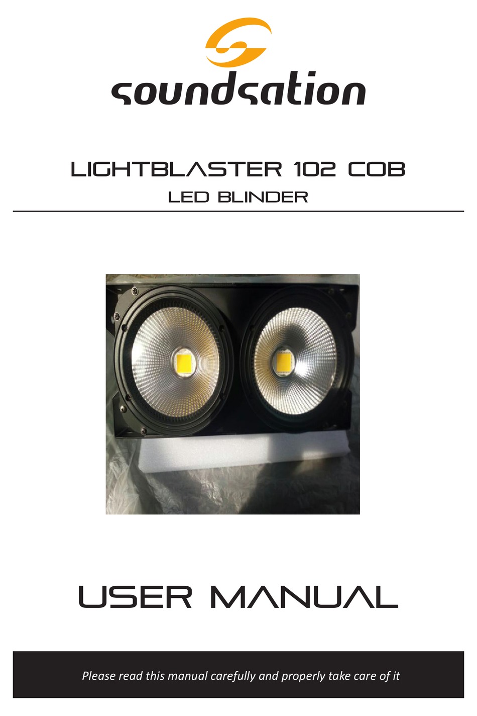 SOUNDSATION LIGHTBLASTER 102 COB USER MANUAL Pdf Download | ManualsLib