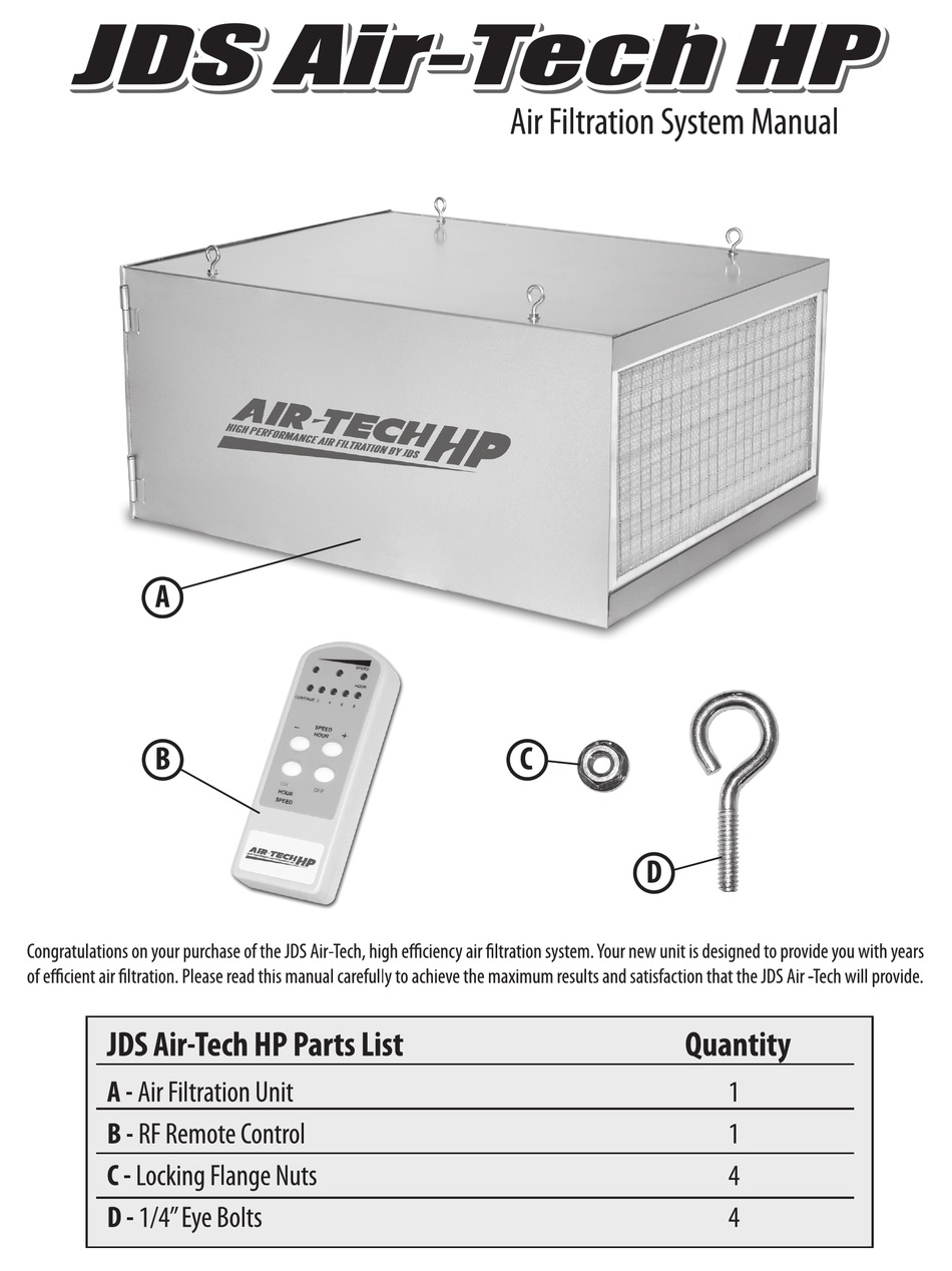 JDS AIR-TECH HP MANUAL Pdf Download | ManualsLib