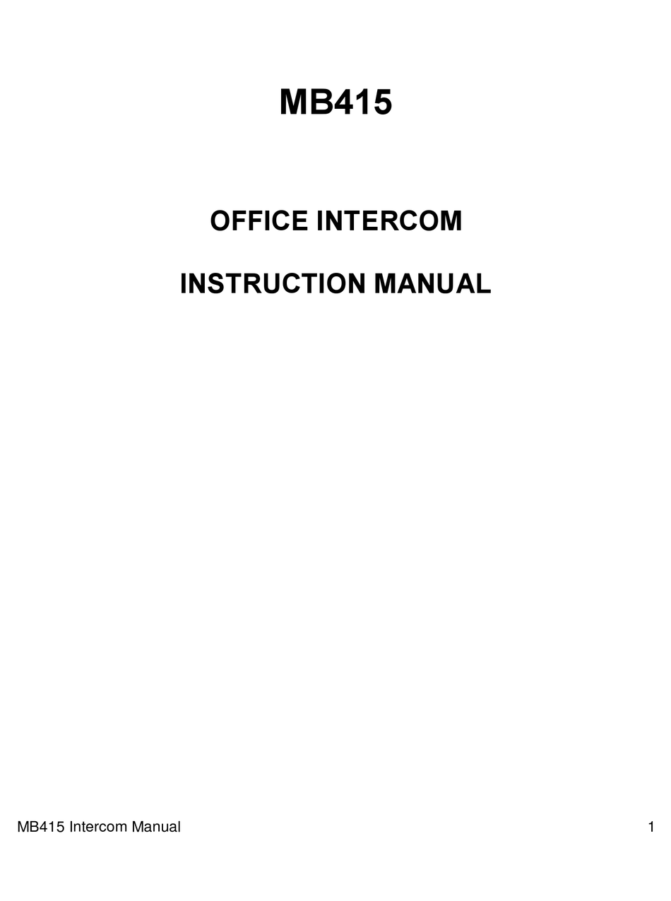 MICROSOUND MB415 INSTRUCTION MANUAL Pdf Download | ManualsLib MICROSOUND MB415 INSTRUCTION MANUAL Pdf Download | ManualsLib