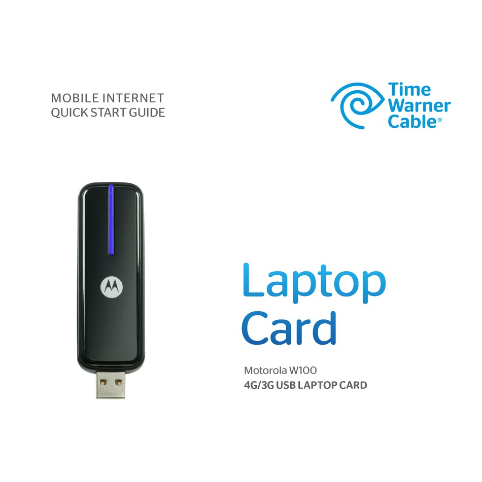 MOTOROLA W100 QUICK START MANUAL Pdf Download | ManualsLib