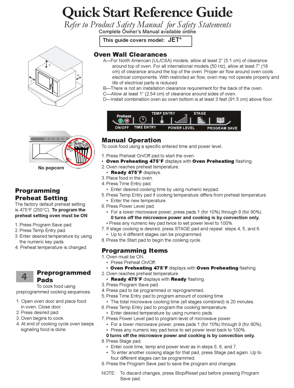 MENUMASTER JET SERIES QUICK START & REFERENCE MANUAL Pdf Download ...