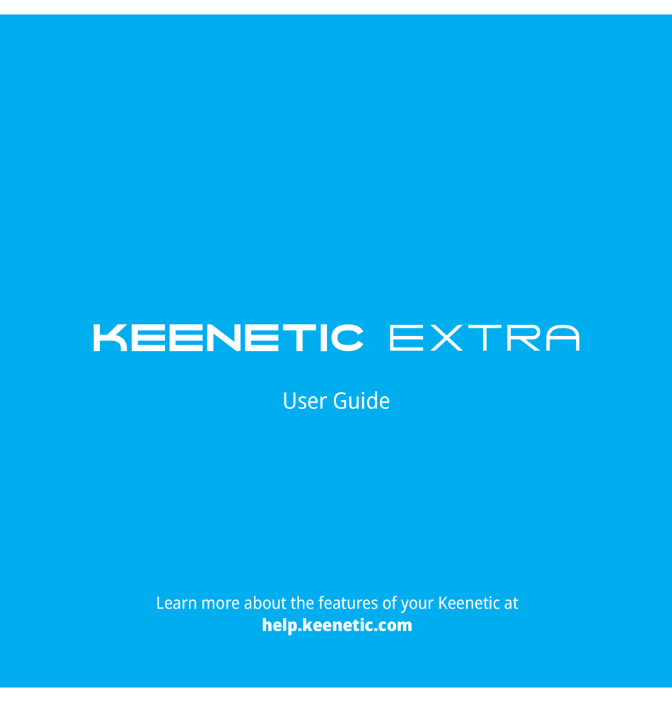 KEENETIC EXTRA KN-1710 USER MANUAL Pdf Download | ManualsLib