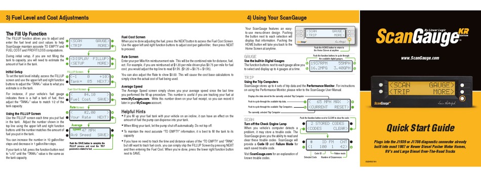 Scangauge D Codes List Pdf