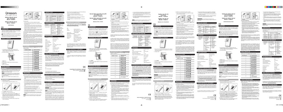 OREGON SCIENTIFIC THGN810 USER MANUAL Pdf Download | ManualsLib