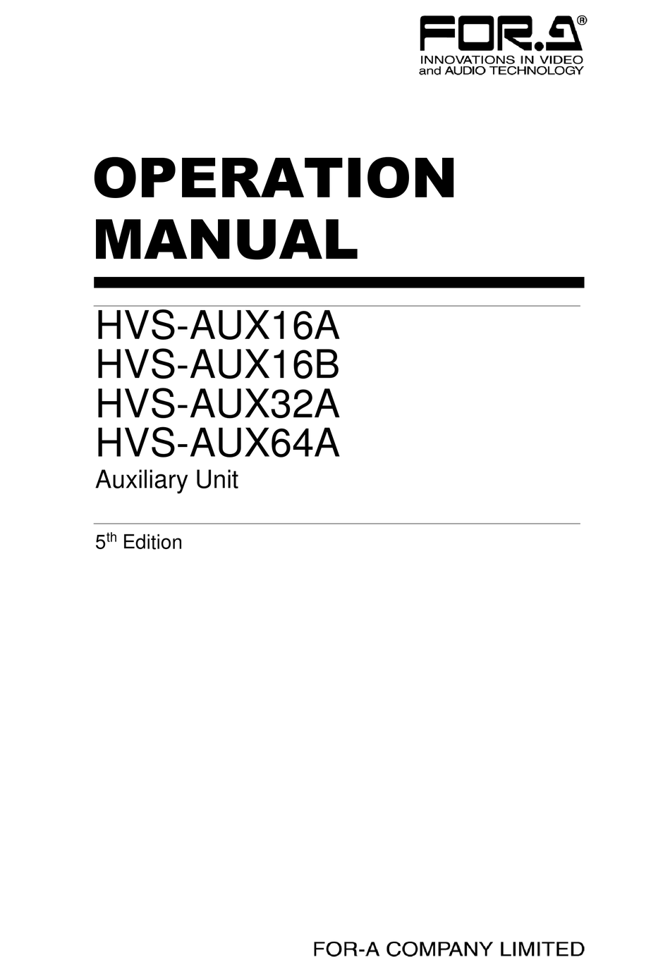 FOR A HVS AUX16B OPERATION MANUAL Pdf Download ManualsLib for-a-hvs-aux16b-operation-manual-pdf-download-manualslib