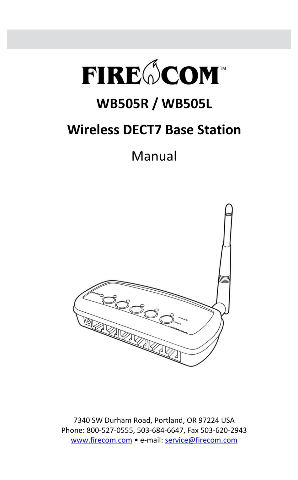 FIRECOM WB505L MANUAL Pdf Download | ManualsLib