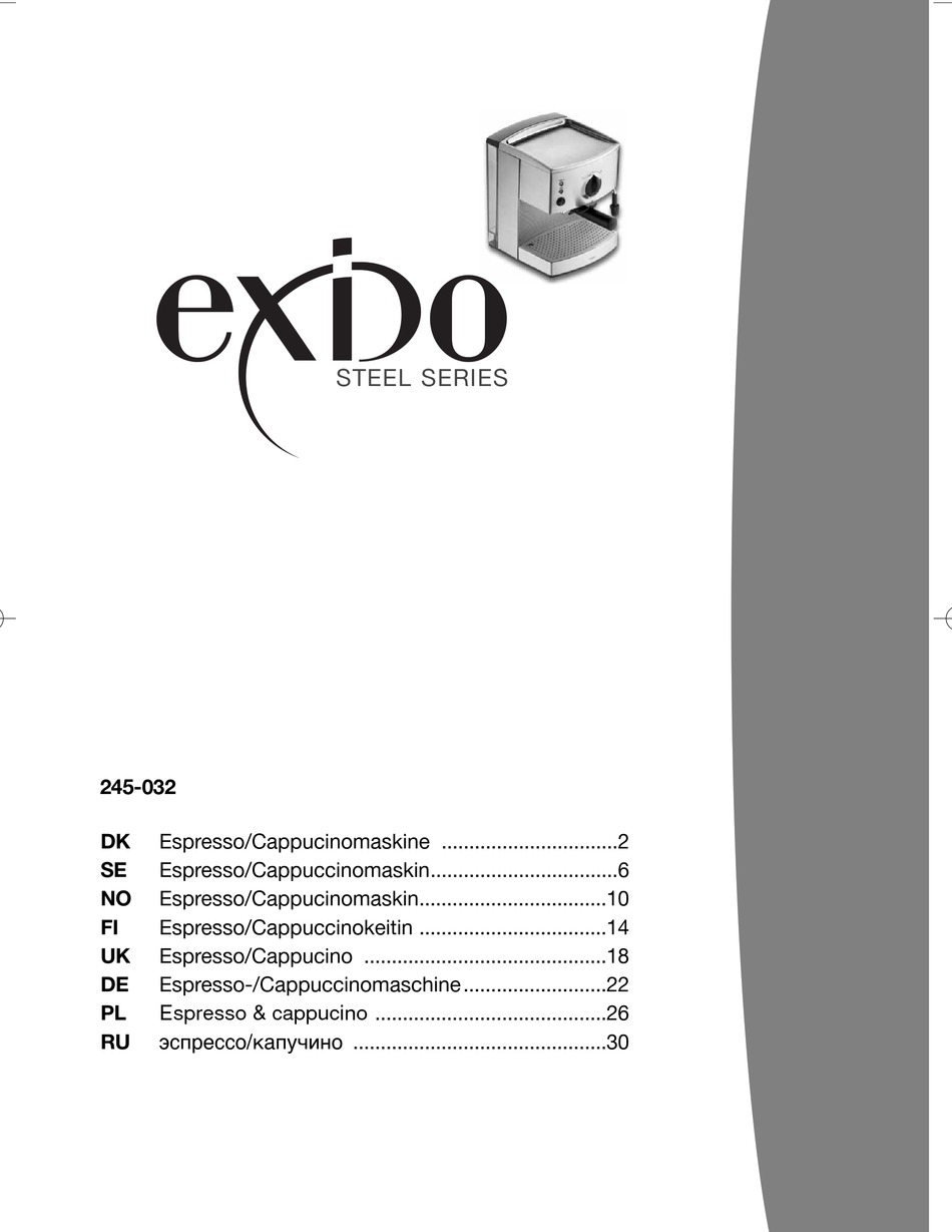 EXIDO STEEL SERIES 245-032 USER MANUAL Pdf Download | ManualsLib