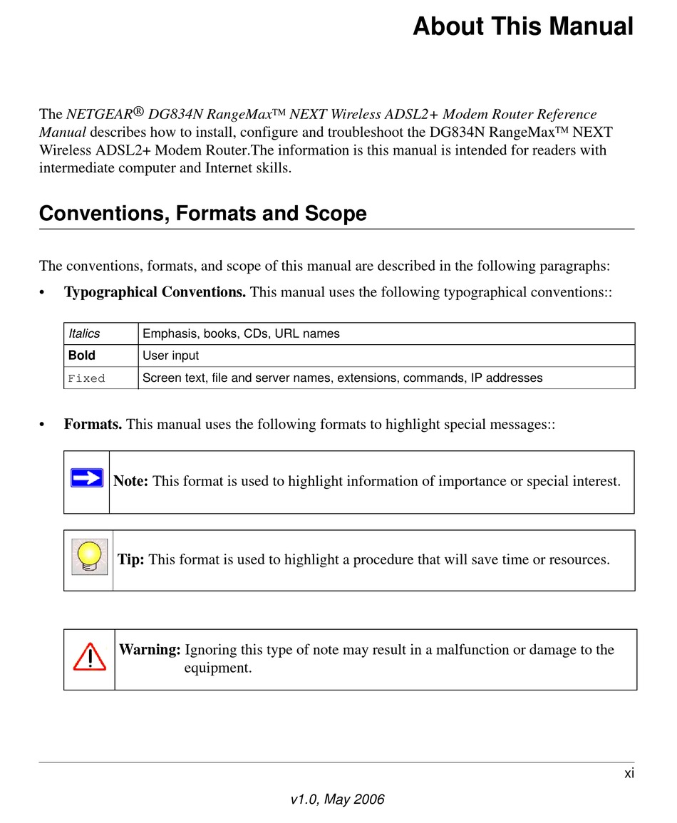 NETGEAR RANGEMAX DG834N REFERENCE MANUAL Pdf Download | ManualsLib