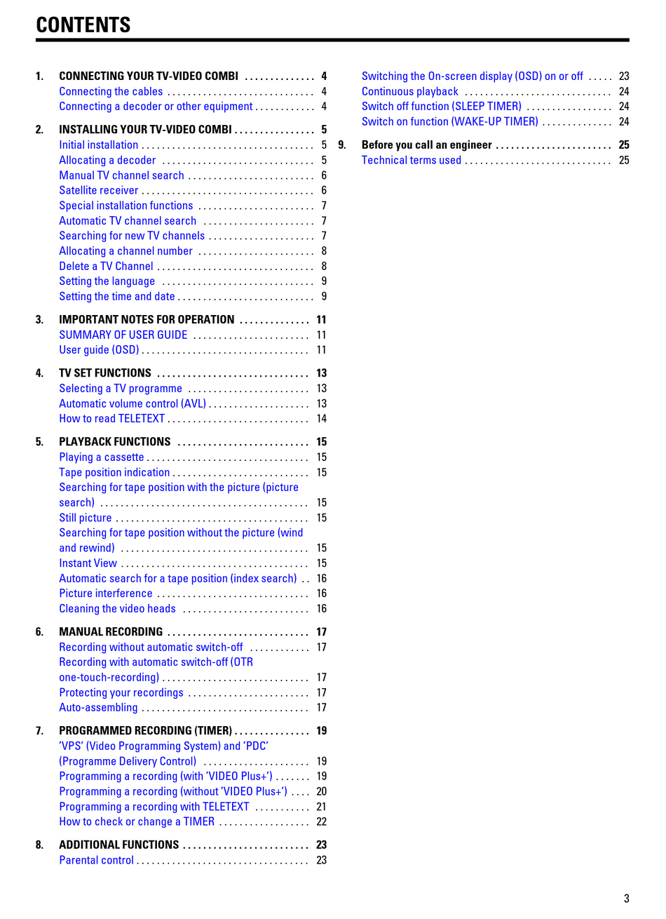 PHILIPS 14PV330/07 OPERATING INSTRUCTIONS MANUAL Pdf Download | ManualsLib
