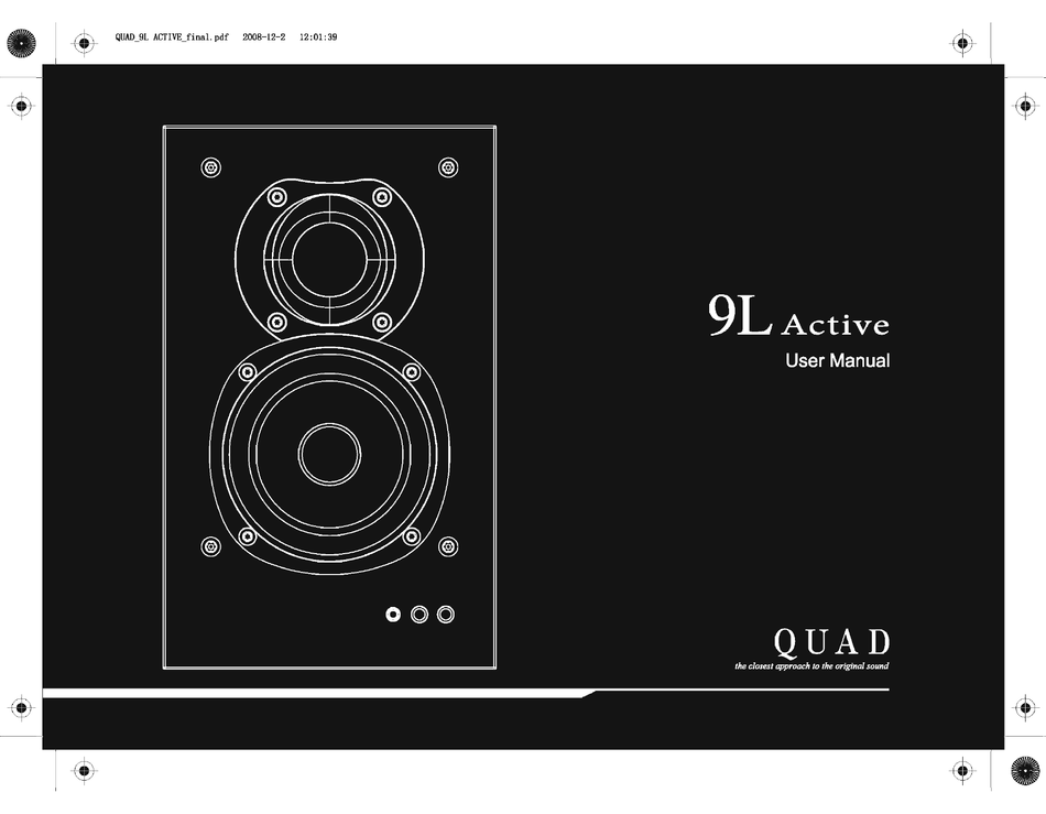 QUAD 9L USER MANUAL Pdf Download | ManualsLib