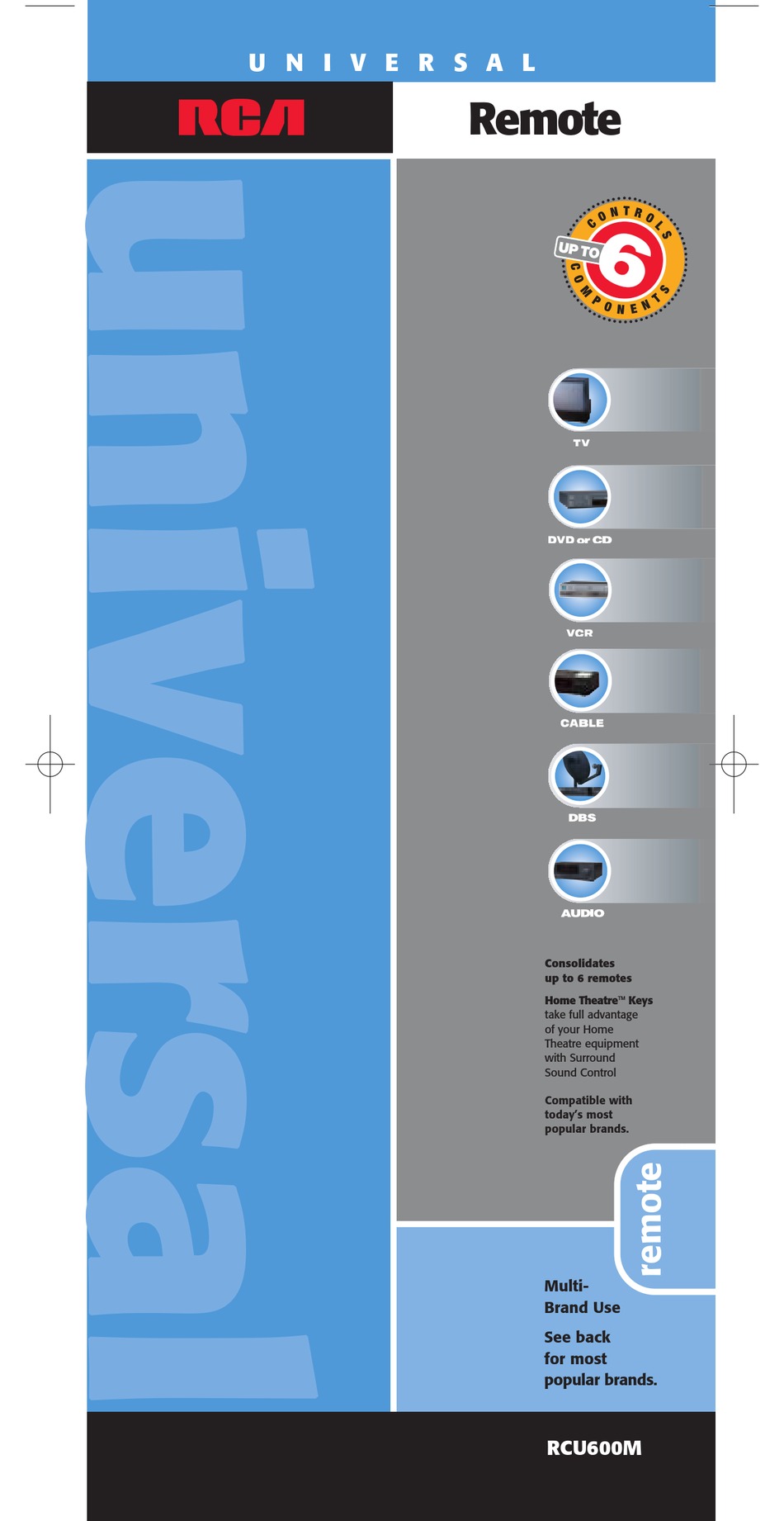 RCA RCU600M USER MANUAL Pdf Download | ManualsLib