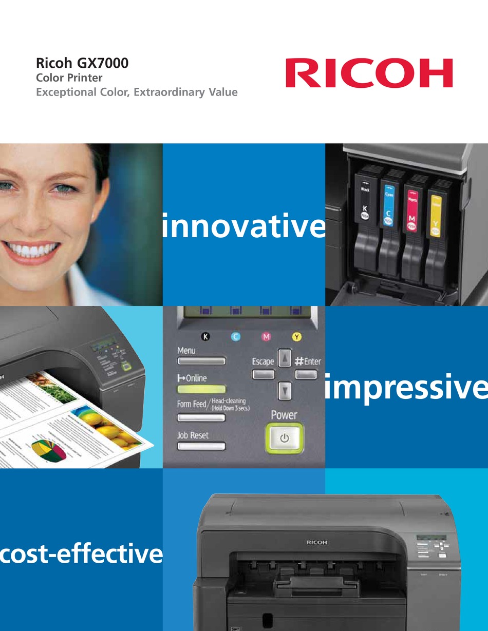 RICOH AFICIO GX7000 BROCHURE & SPECS Pdf Download | ManualsLib