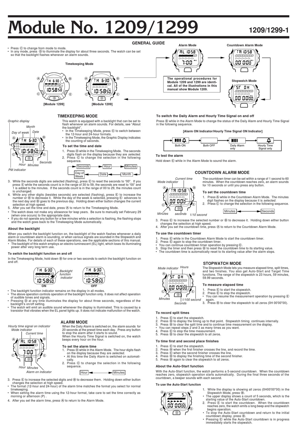 CASIO 1209 GENERAL MANUAL Pdf Download | ManualsLib