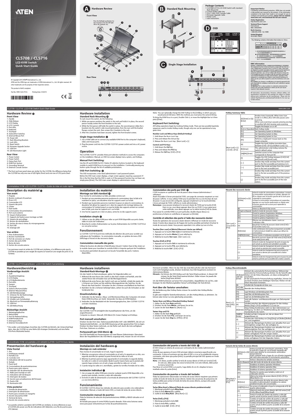 ATEN CL5708 QUICK START MANUAL Pdf Download | ManualsLib