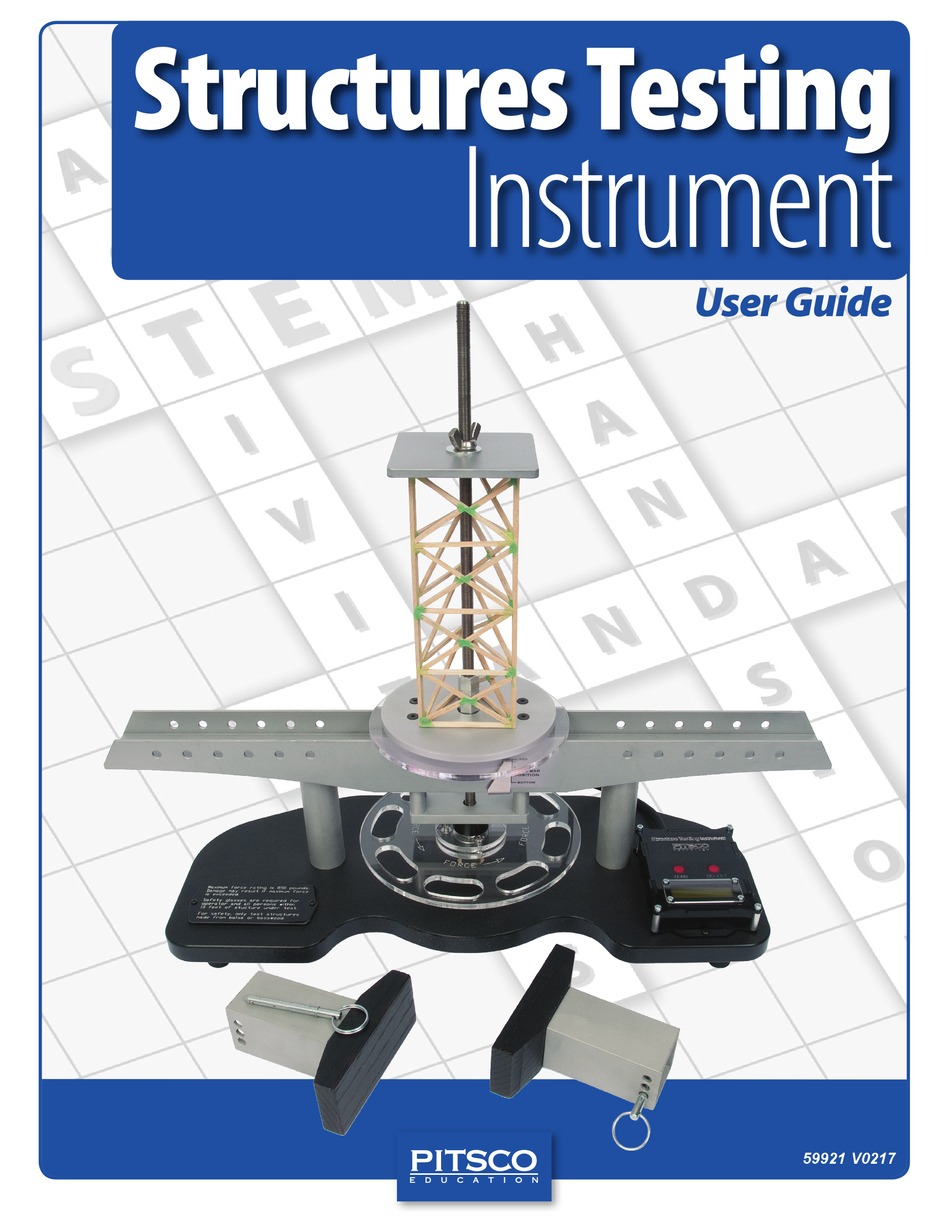 PITSCO STRUCTURES TESTING INSTRUMENT USER MANUAL Pdf Download | ManualsLib