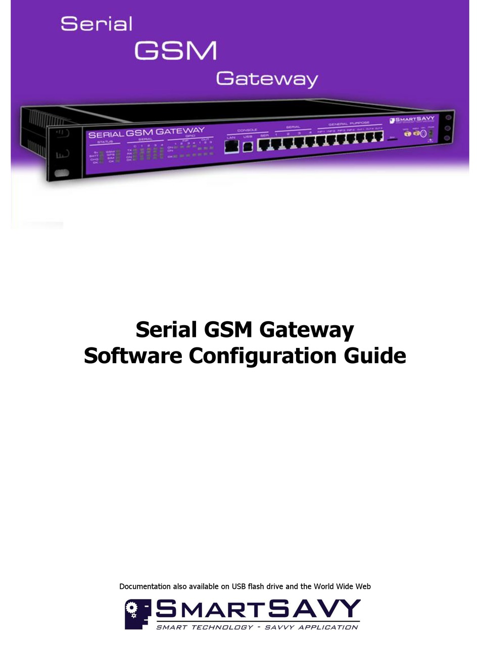 SMARTSAVY SERIAL GSM GATEWAY SOFTWARE CONFIGURATION MANUAL Pdf Download ...