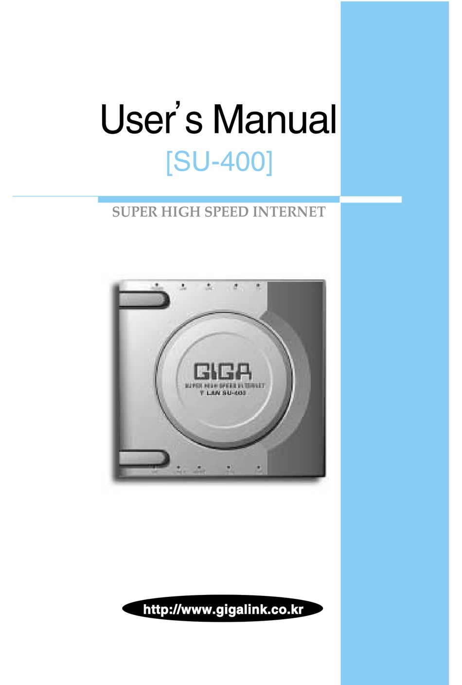 GIGALINK SU-400 USER MANUAL Pdf Download | ManualsLib