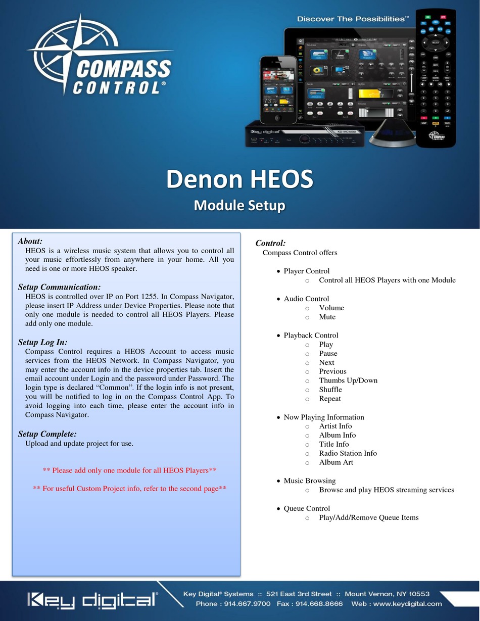 DENON HEOS SETUP Pdf Download | ManualsLib