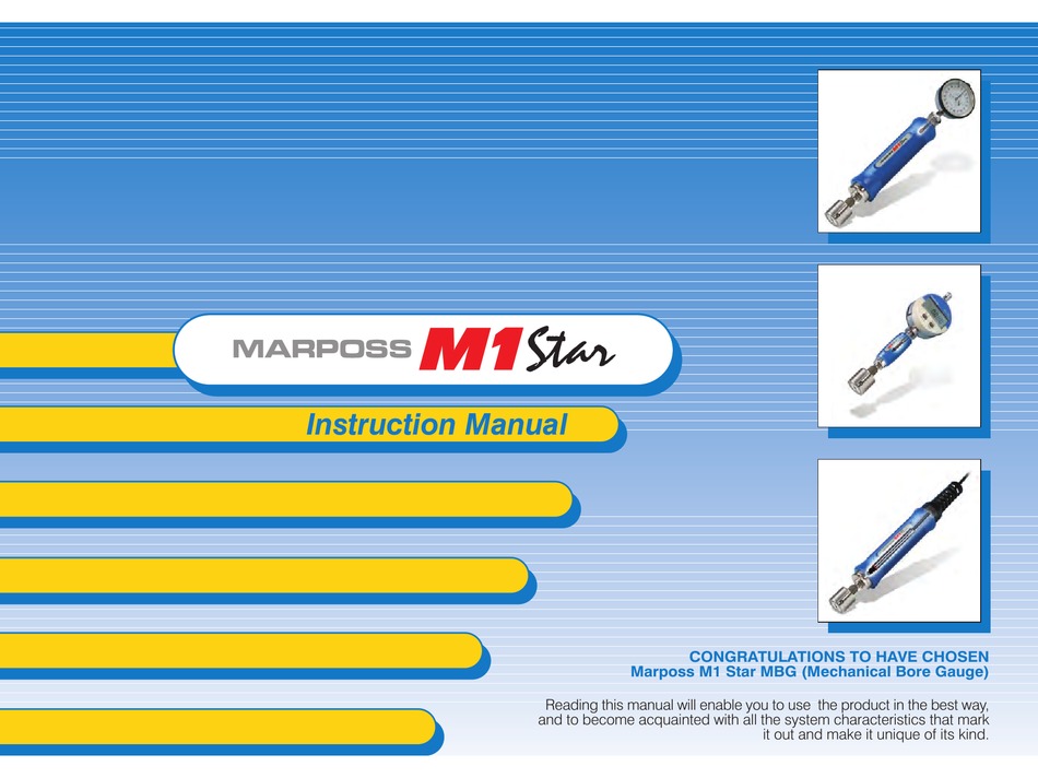 MARPOSS M1 STAR MBG INSTRUCTION MANUAL Pdf Download | ManualsLib
