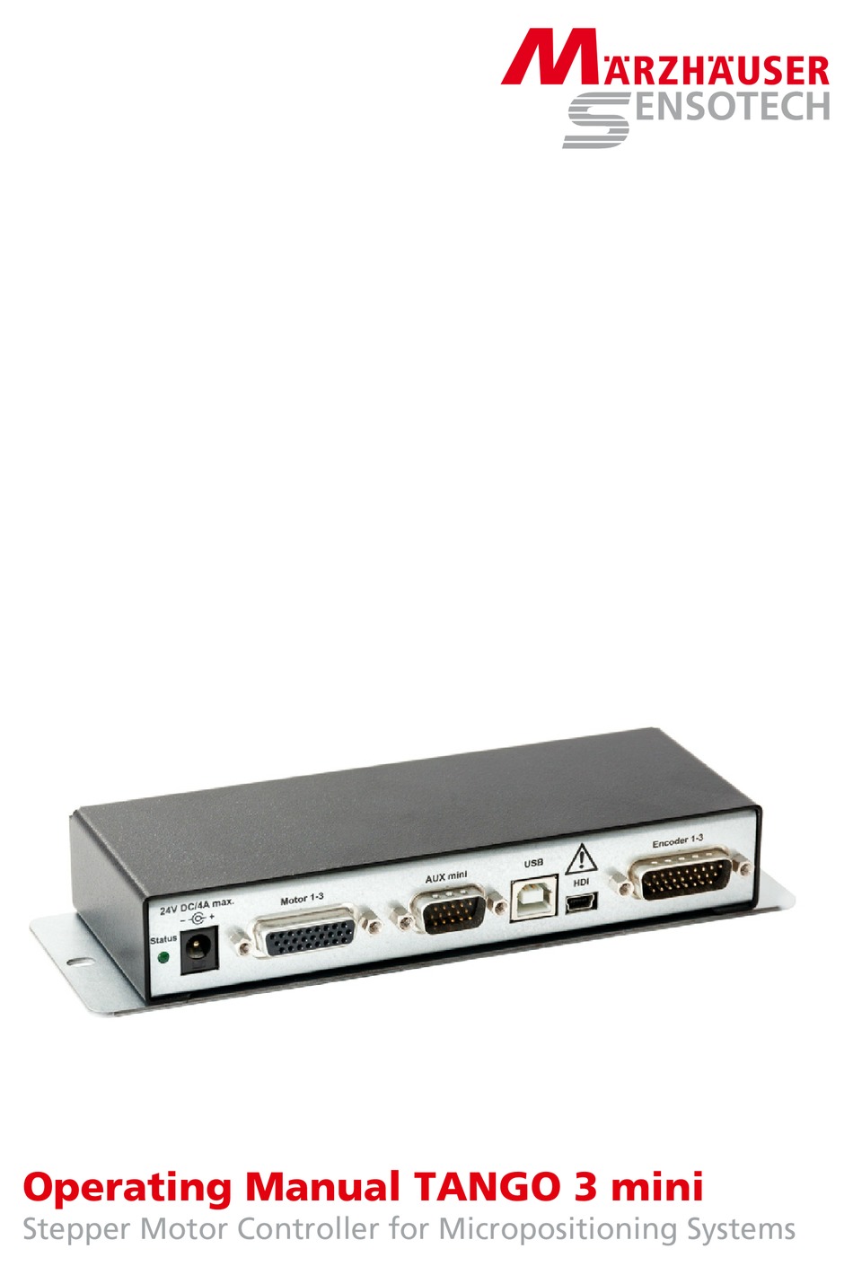 MARZHAUSER SENSOTECH TANGO 3 MINI CONTROLLER OPERATING MANUAL | ManualsLib