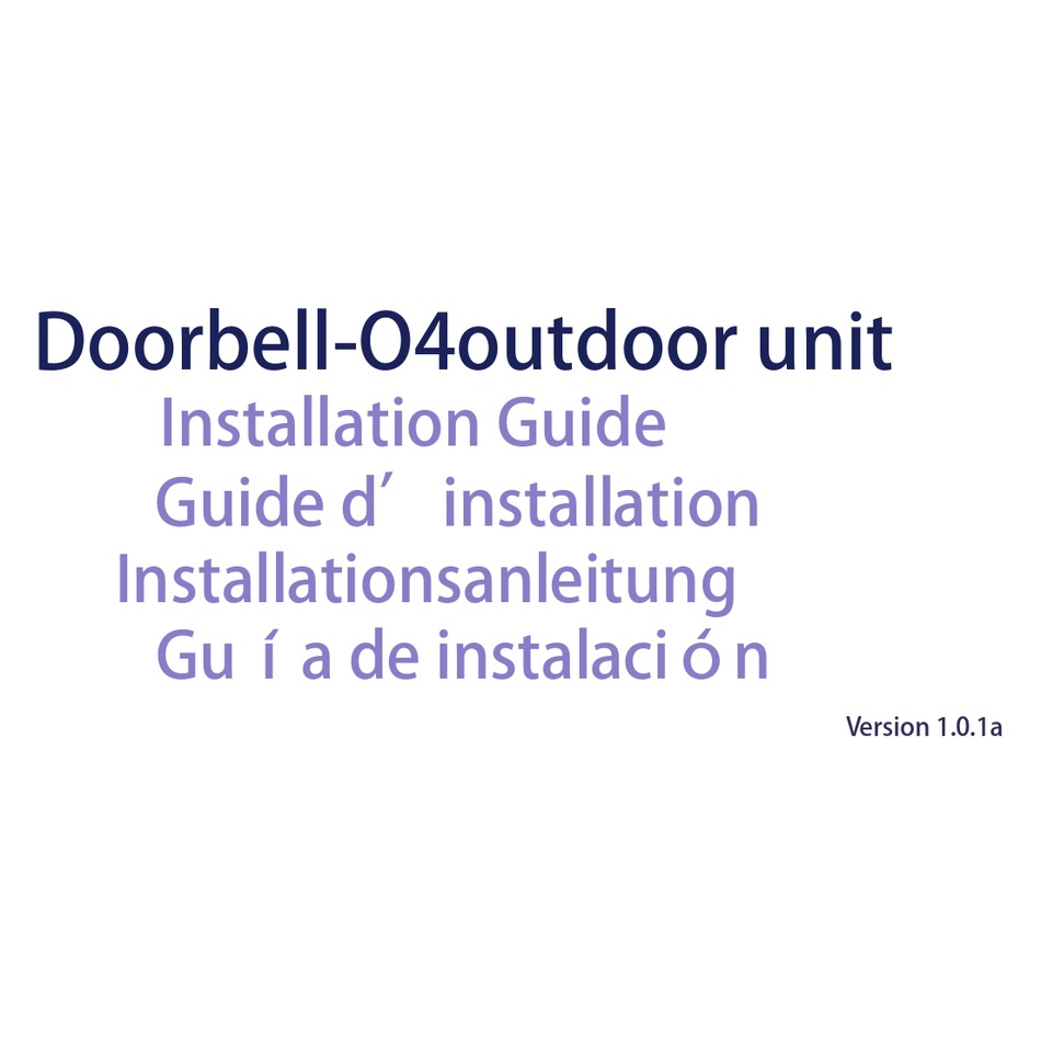 EULE DOORBELL-O4 INSTALLATION MANUAL Pdf Download | ManualsLib