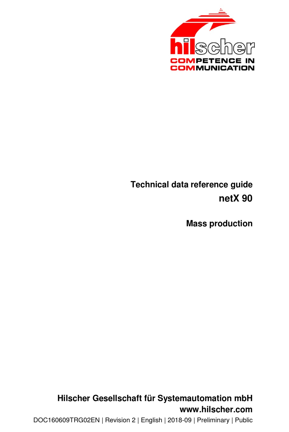 HILSCHER NETX 90 TECHNICAL REFERENCE MANUAL Pdf Download | ManualsLib