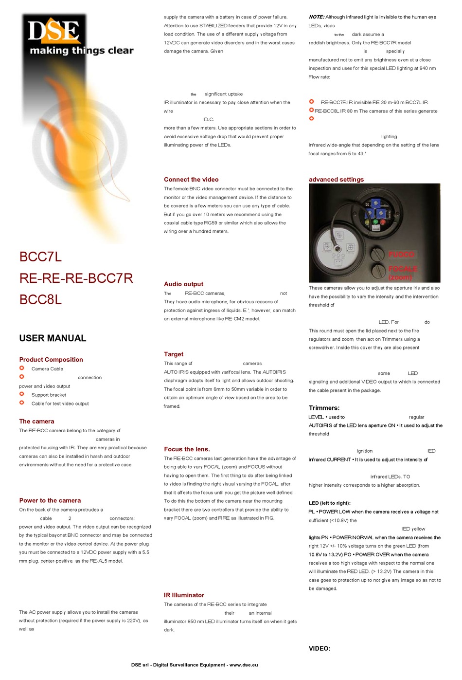 DSE RE-BCC7L DIGITAL CAMERA USER MANUAL | ManualsLib