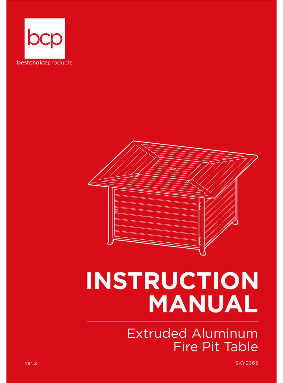 BCP SKY2365 OUTDOOR FIREPLACE INSTRUCTION MANUAL | ManualsLib