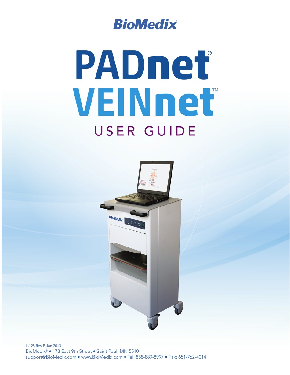 BIOMEDIX PADNET USER MANUAL Pdf Download | ManualsLib
