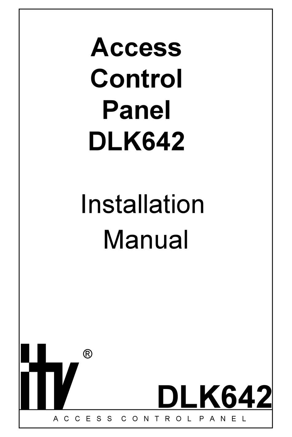 itv-dlk642-control-panel-installation-manual-manualslib
