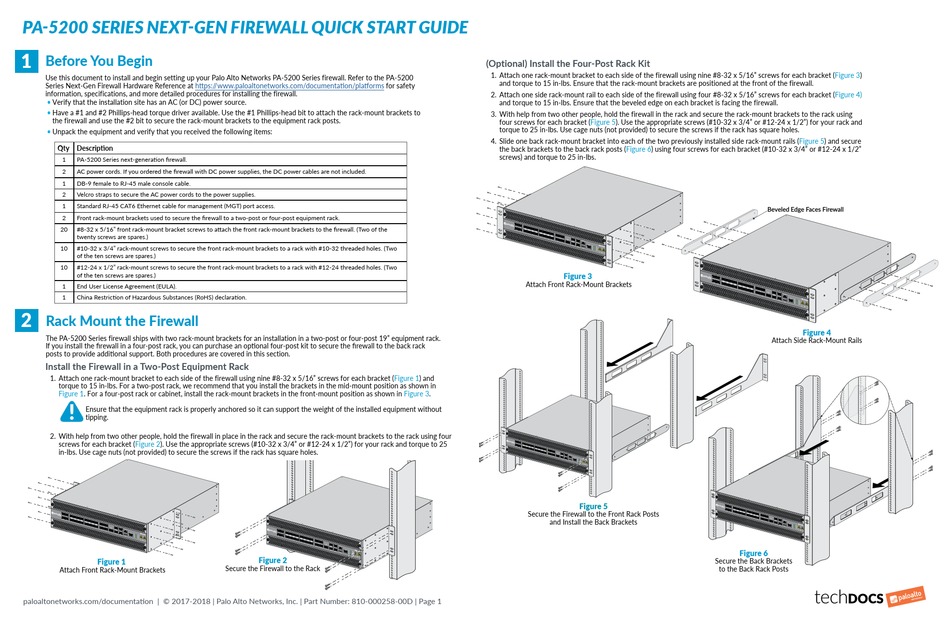 PALOALTO NETWORKS PA-5200 FIREWALL QUICK START MANUAL | ManualsLib PALOALTO NETWORKS PA-5200 FIREWALL QUICK START MANUAL | ManualsLib