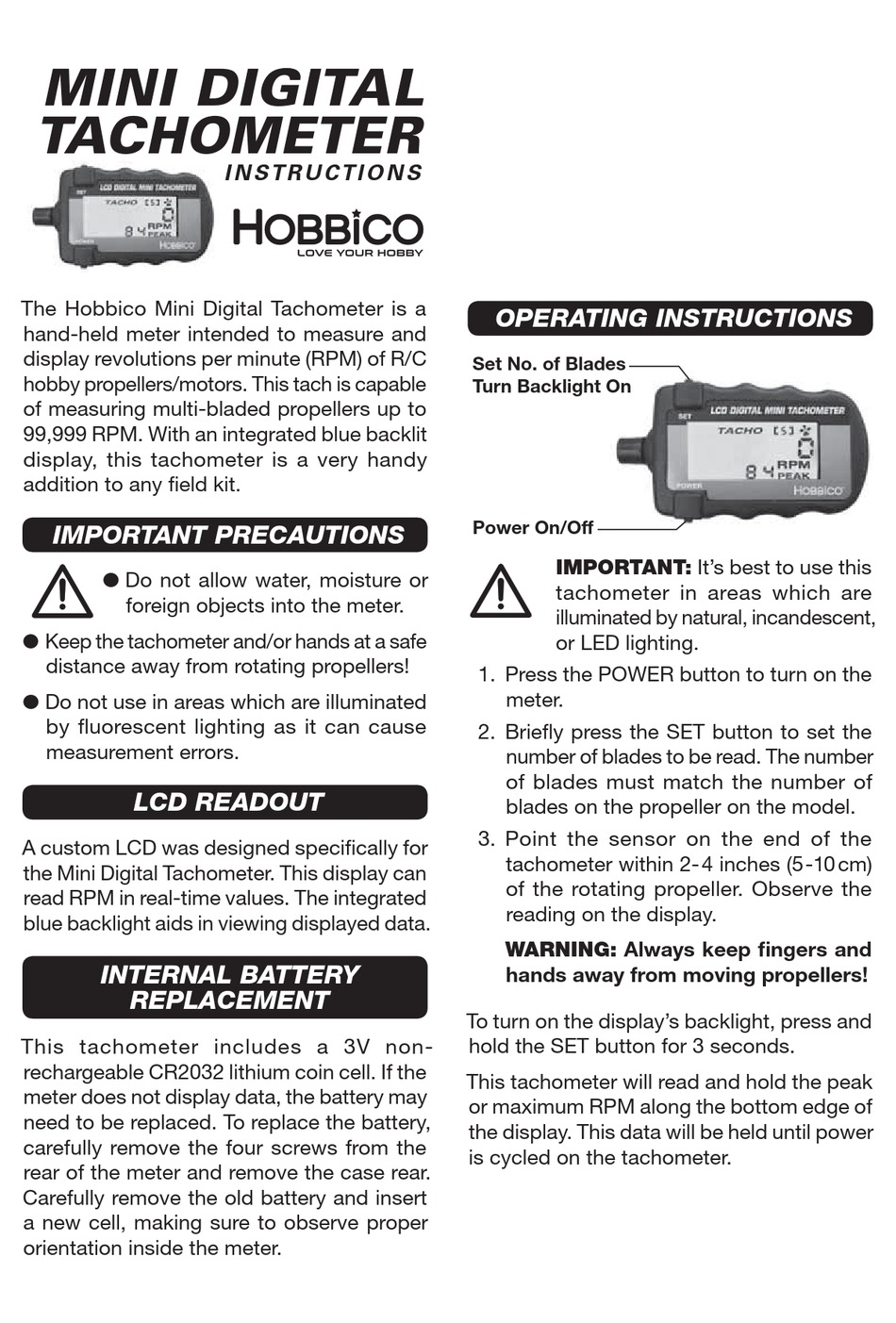 HOBBICO HCAP0400 OPERATING INSTRUCTIONS Pdf Download | ManualsLib