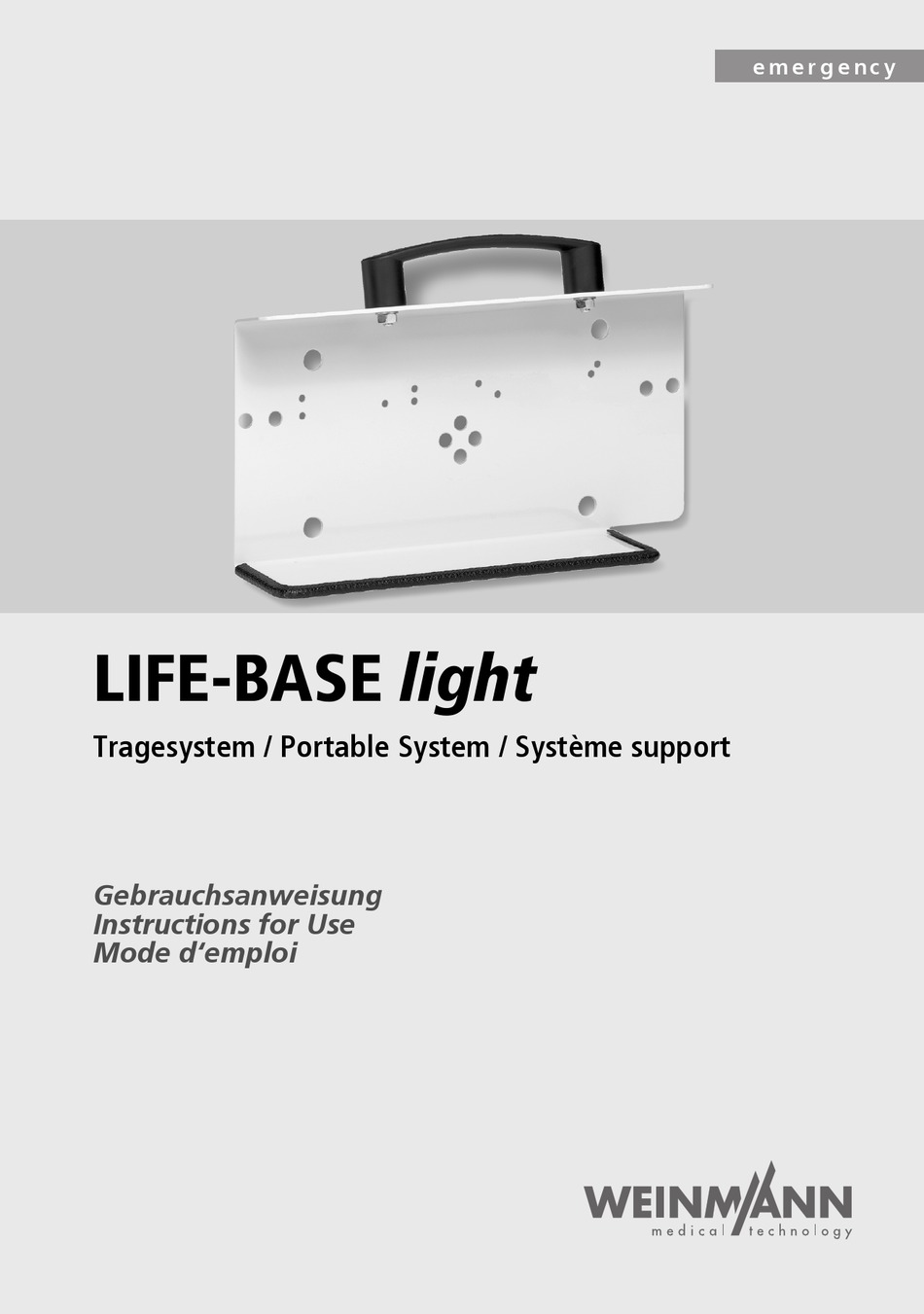 WEINMANN LIFE-BASE LIGHT INSTRUCTIONS FOR USE MANUAL Pdf Download ...