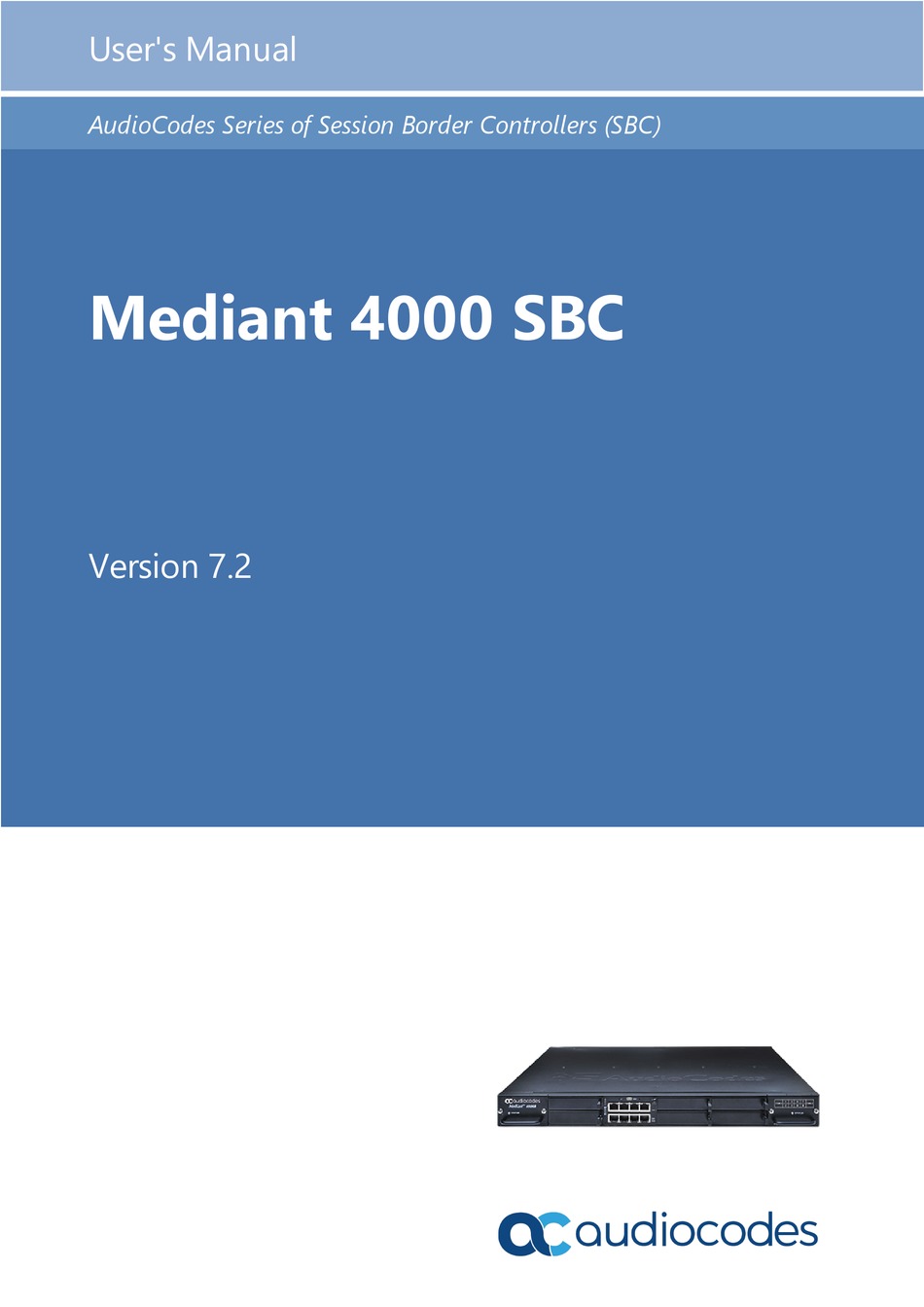 AUDIOCODES MEDIANT 4000 SBC CONTROLLER USER MANUAL ManualsLib audiocodes-mediant-4000-sbc-controller-user-manual-manualslib