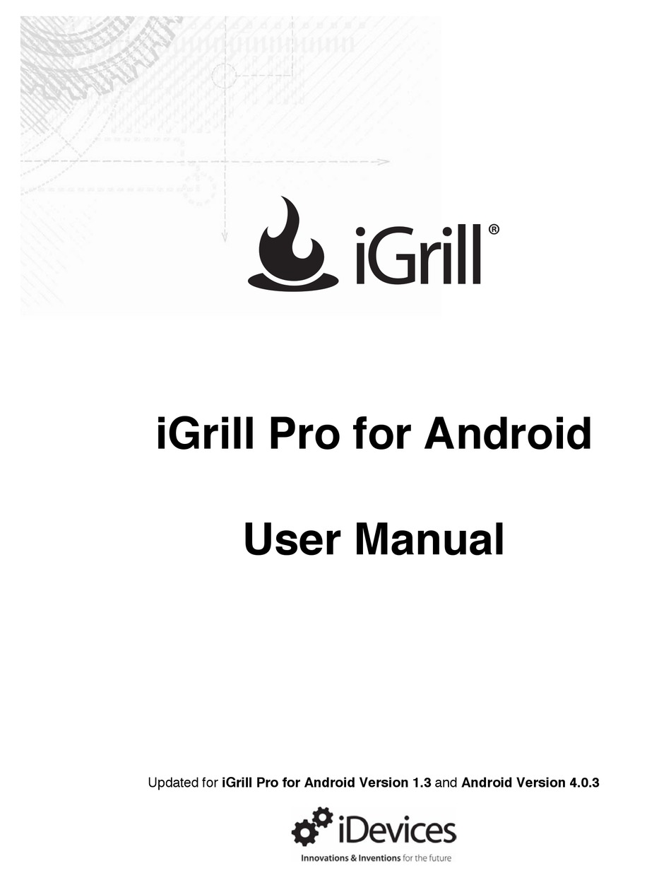 IDEVICES IGRILL PRO THERMOMETER USER MANUAL | ManualsLib