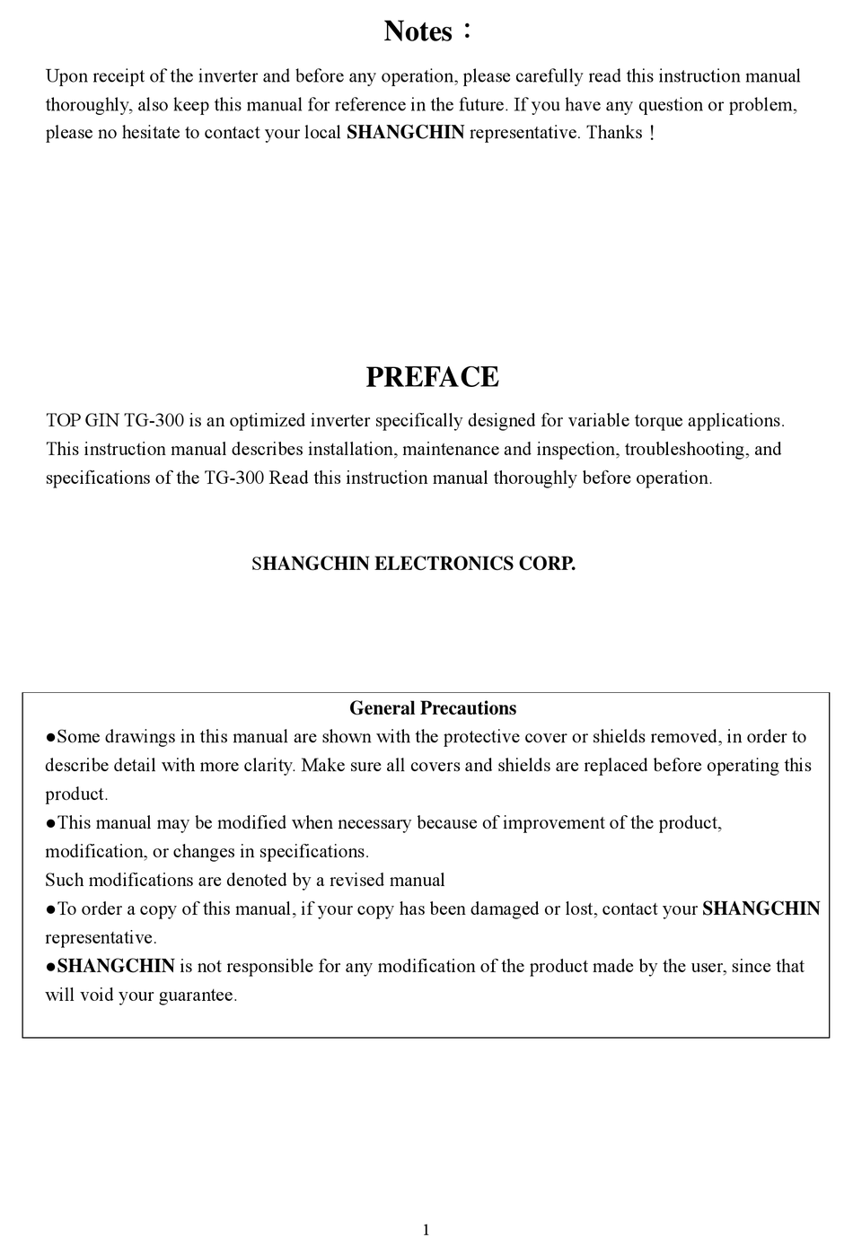 TOP GIN TG250 MANUAL Pdf Download | ManualsLib