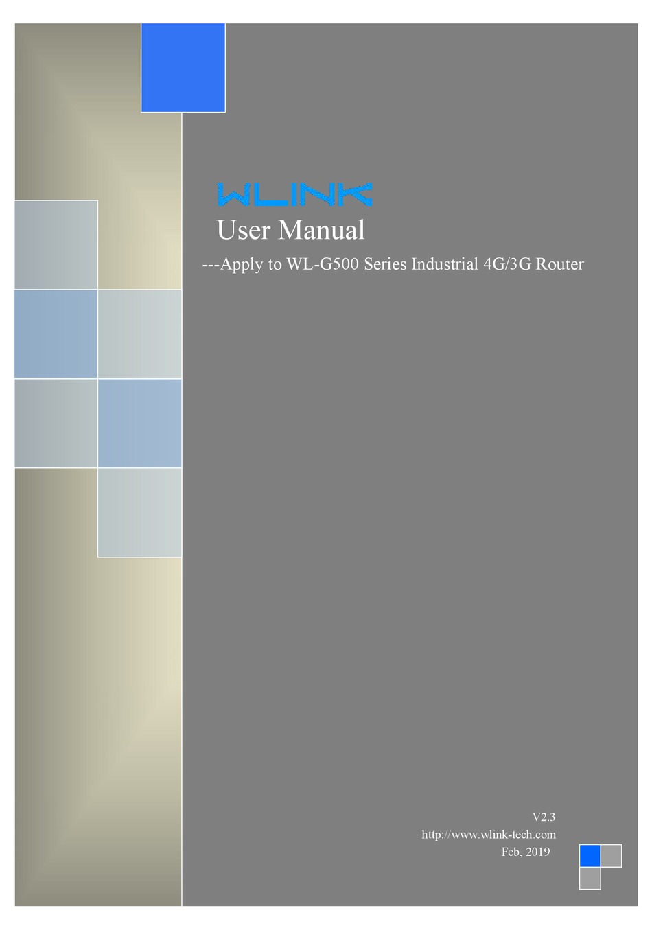 WLINK WL-G500 SERIES USER MANUAL Pdf Download | ManualsLib