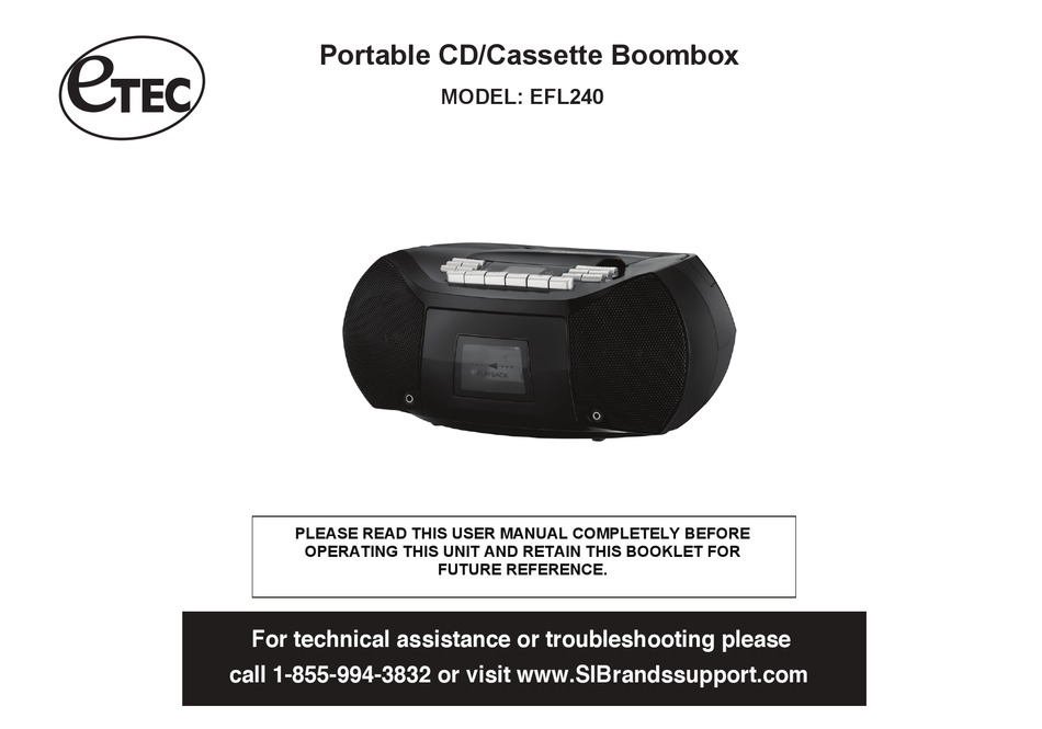 ETEC EFL240 USER MANUAL Pdf Download | ManualsLib