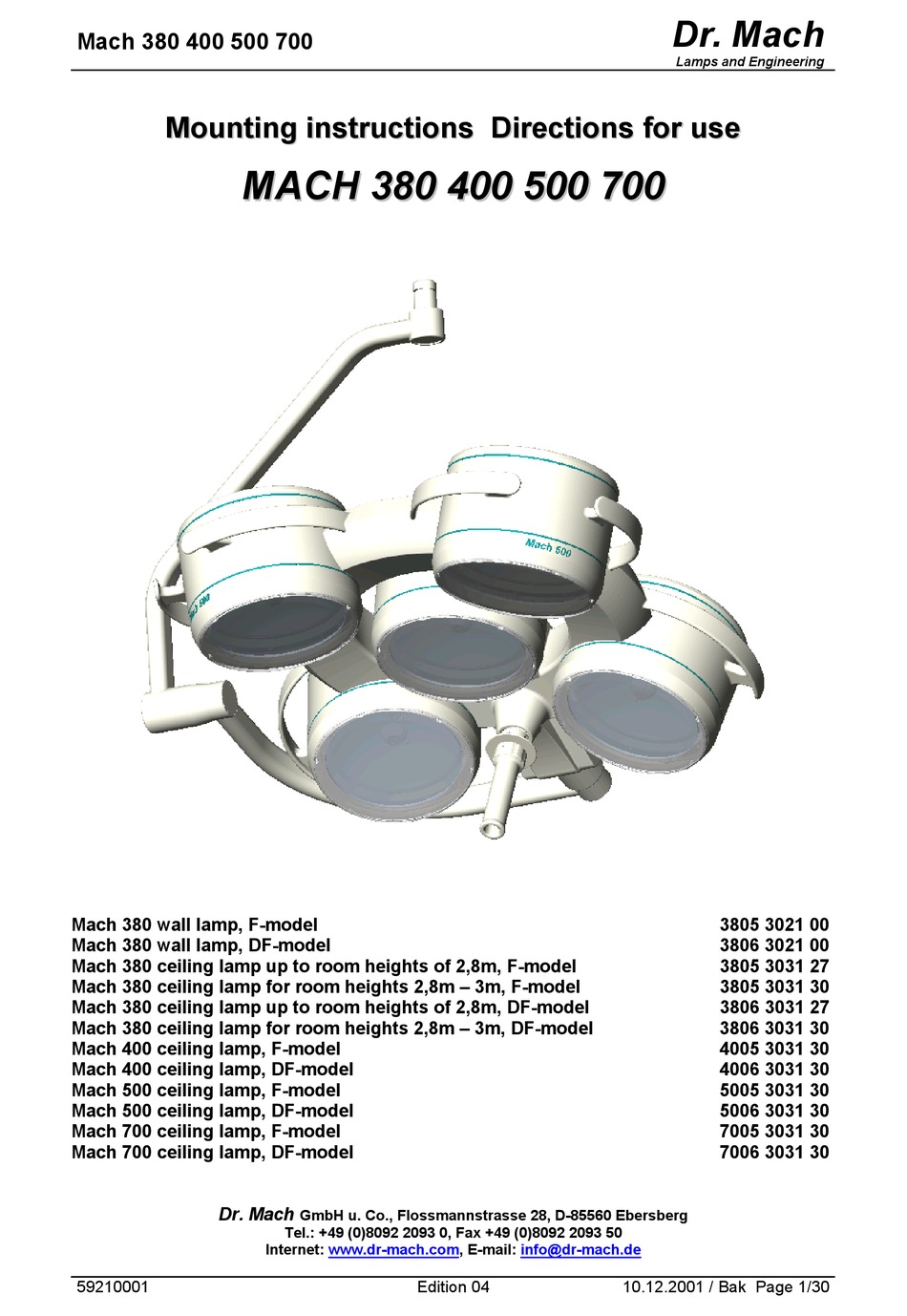 dr-mach-mach-400-mounting-instructions-directions-for-use-pdf