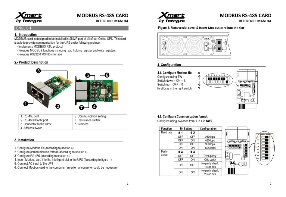 INTEGRA XMART MODBUS REFERENCE MANUAL Pdf Download | ManualsLib