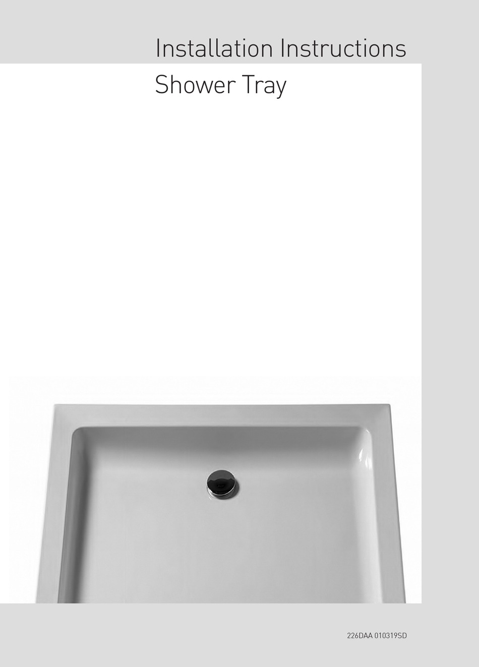 PLUMBWORLDS SHOWER TRAY INSTALLATION INSTRUCTIONS MANUAL Pdf Download ...