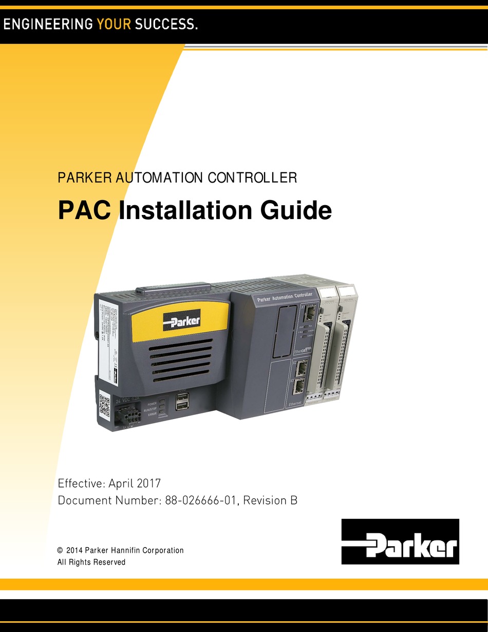 Parker Pac Installation Manual Pdf Download Manualslib