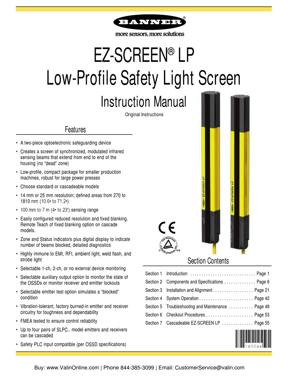 Banner Light Curtain Error Codes Homeminimalisite